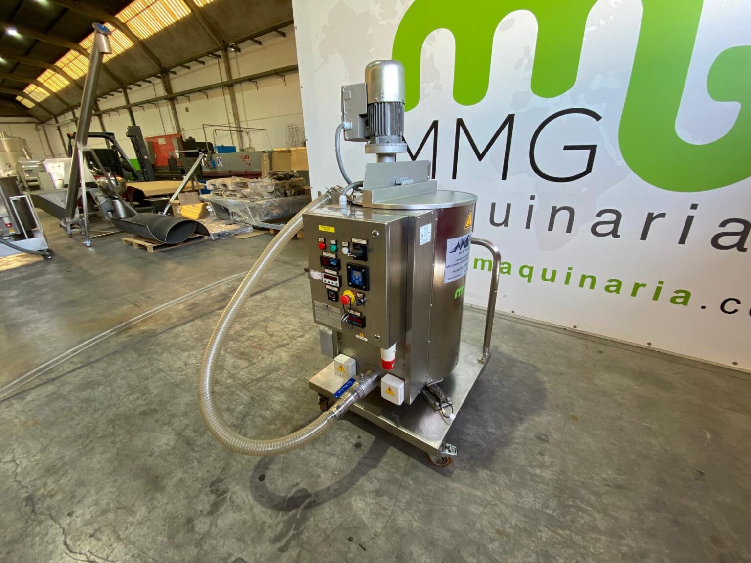 REACTOR EN BANCADA CON RUEDAS DE 150L CON RESISTENCIAS ELECTRICAS - MMG ...