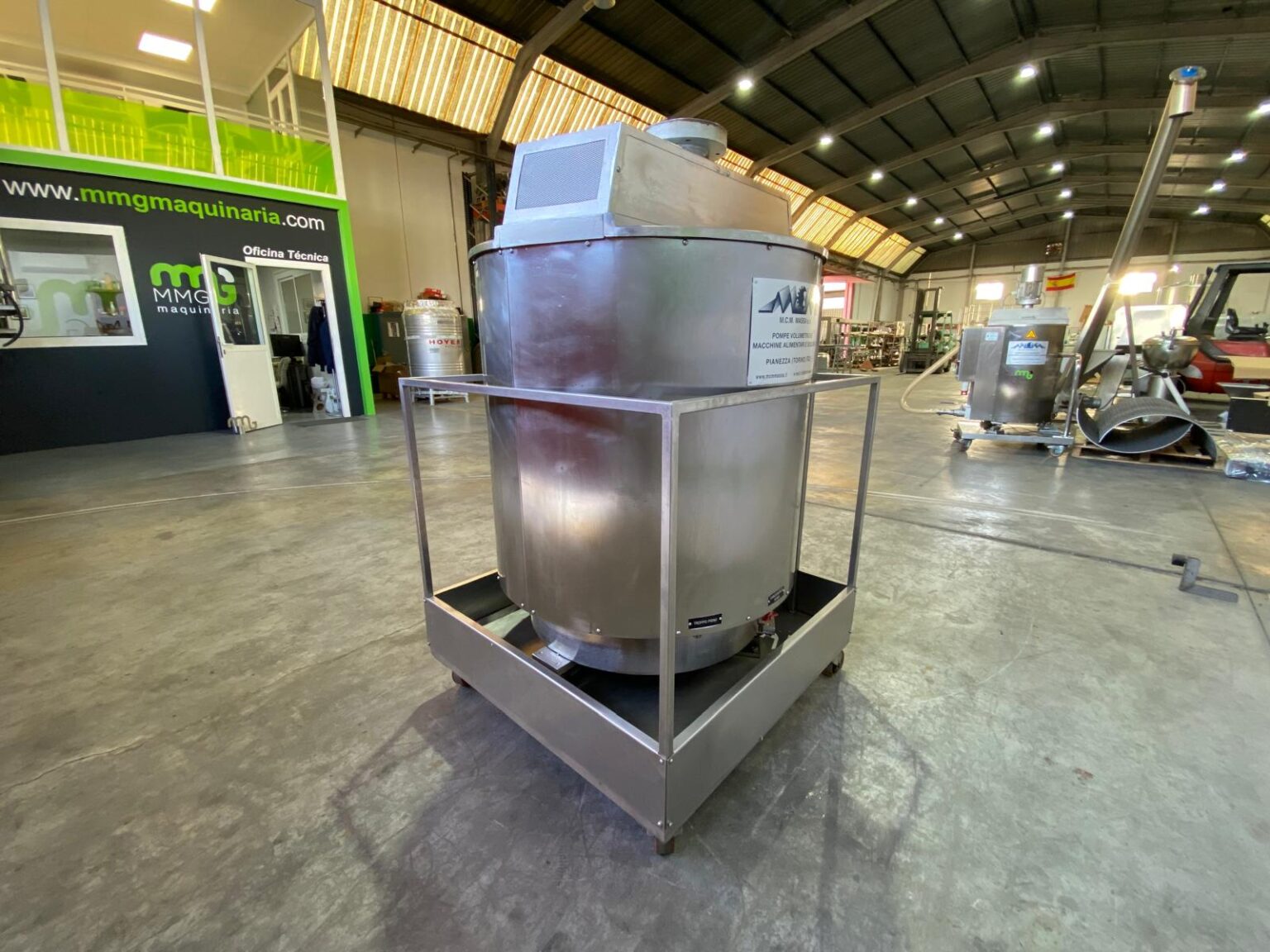 REACTOR EN BANCADA CON RUEDAS DE 300L CON RESISTENCIAS ELÉCTRICAS Y ...