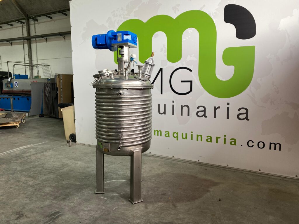 REACTOR CON AGITADOR 150L ACERO INOXIDABLE CON SERPENTÍN - MMG Maquinaria